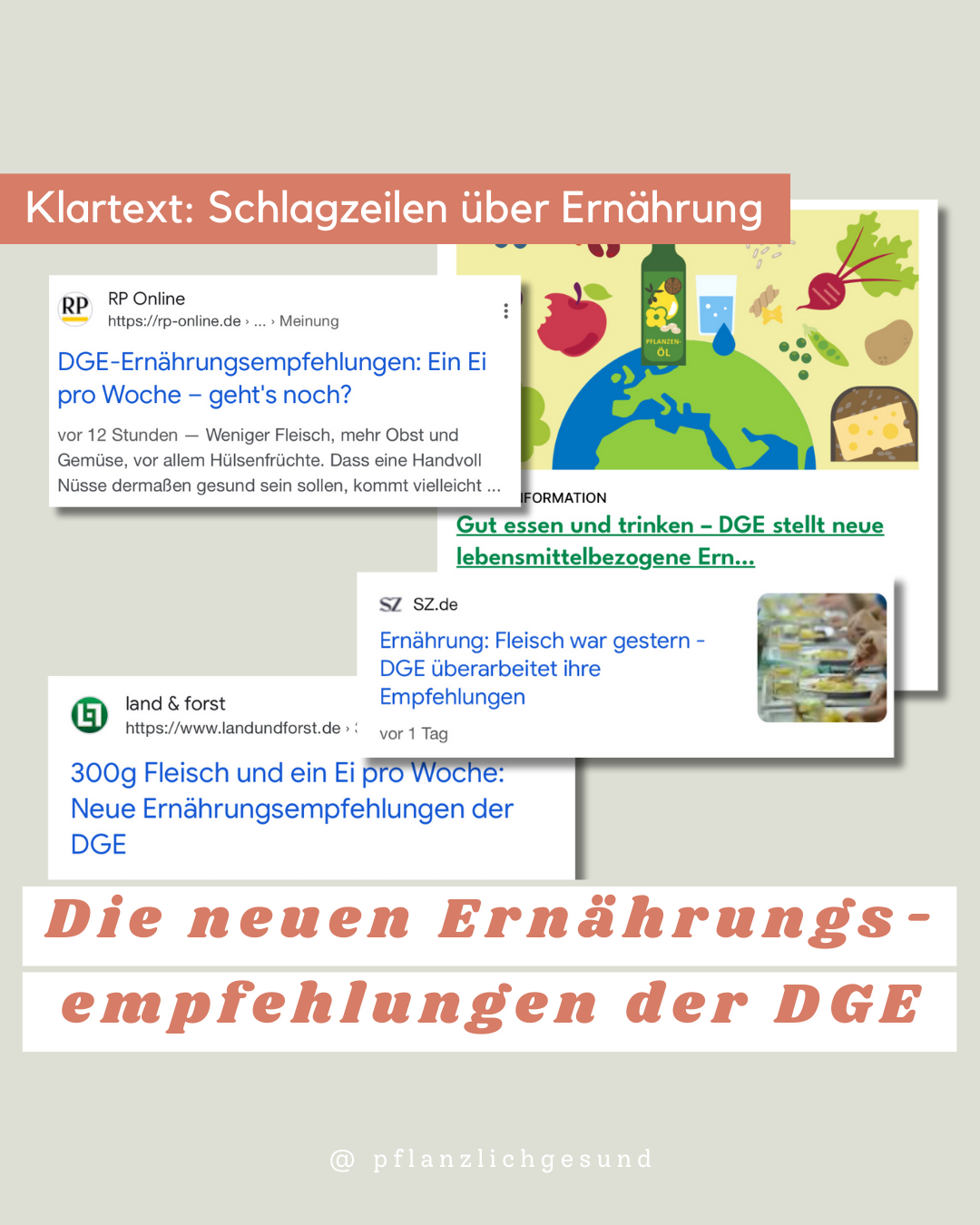 Die neuen Ernährungsempfehlungen der DGE (2024) - Pflanzlich Gesund ...